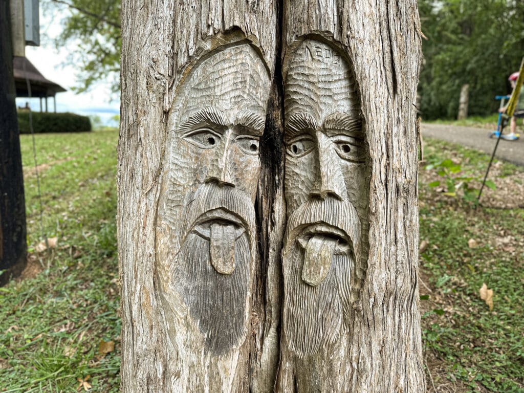 The Tree Faces at Montevallo's Orr Park | The Alabama Ramble